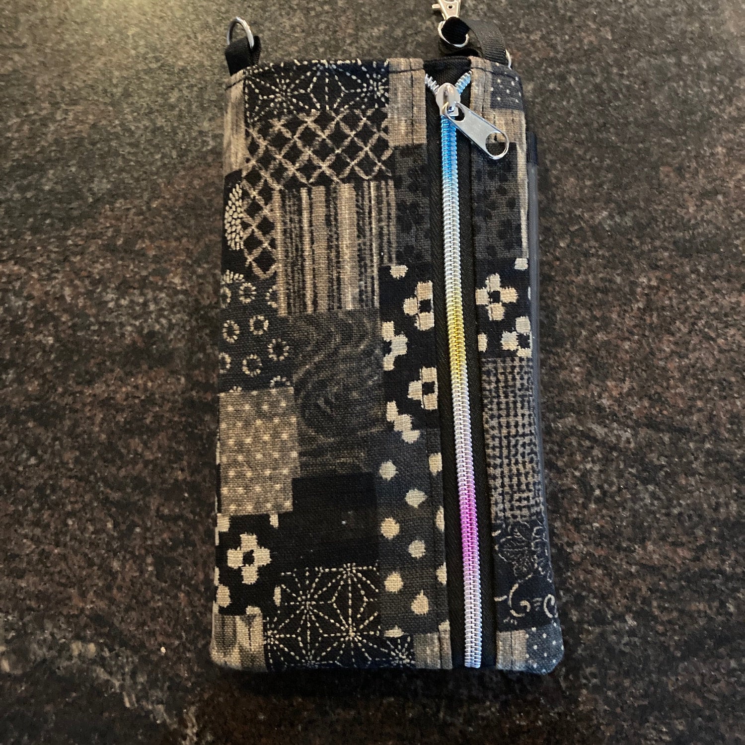 Large Cell Phone Holder with crossbody strap CPL22 | KathleenGrace